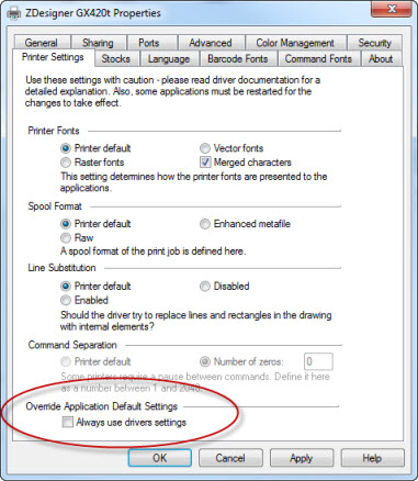 Image Will Not Rotate When Printing on Wide Labels with Short Length