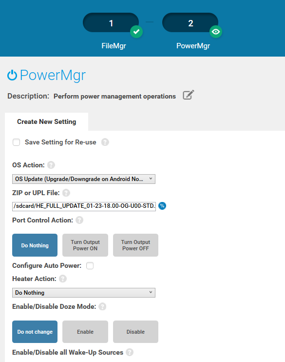 StageNow OS Full and Incremental Deployment on Device File Path