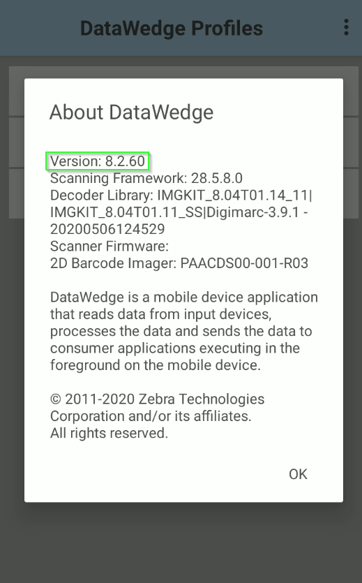 FAQ: How to Check DataWedge’s Version on an Android device?