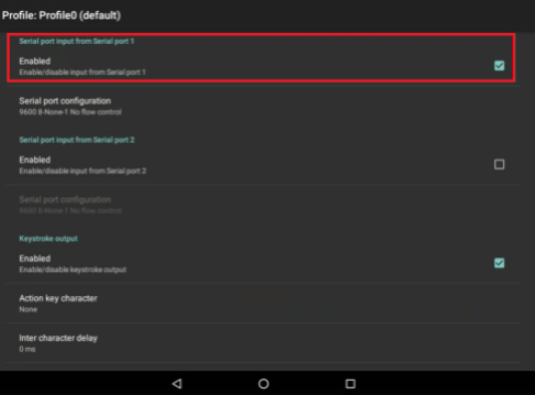 VC80x/VC8300 StayLinked SmartTE Serial Scanner DataWedge Profile