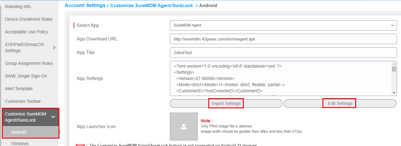 Creating a Custom SureMDM Agent Using SureMDM Web Console