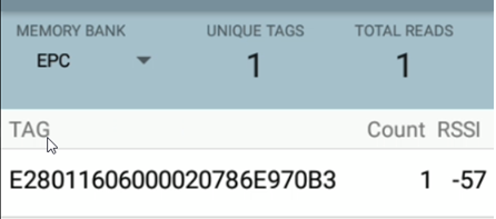 Changing the Size of the EPC Memory Bank Using 123RFID Mobile App