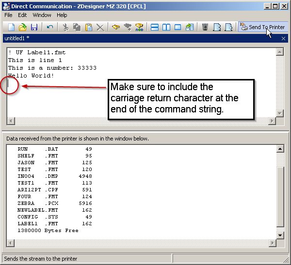 Store Label Format and Recall for Printing Using ZebraDesigner 3