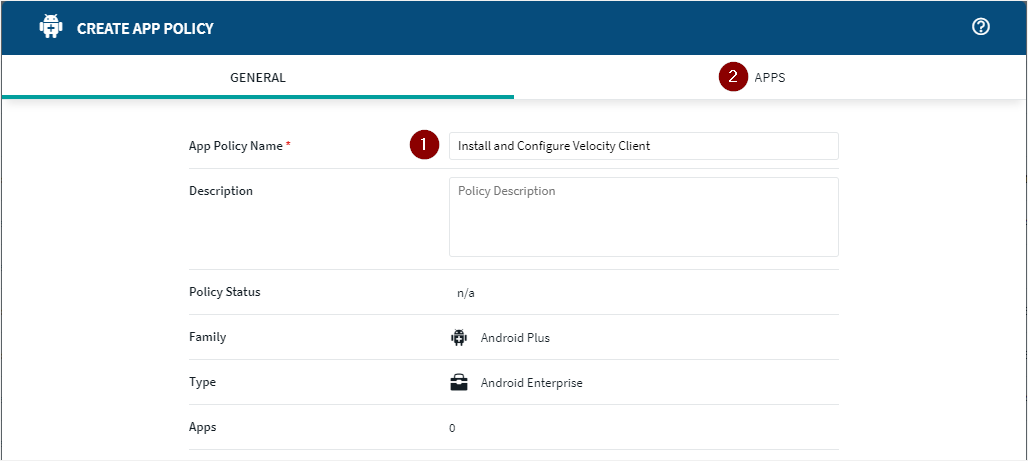 Configure Velocity Client Settings Using SOTI MDM