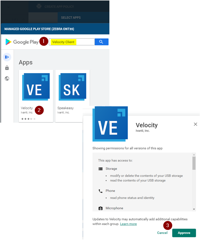 Configure Velocity Client Settings Using SOTI MDM