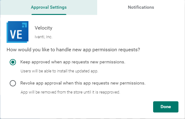 Configure Velocity Client Settings Using SOTI MDM