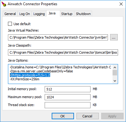 How to Configure AirWatch Connector to Use TLS 1.2