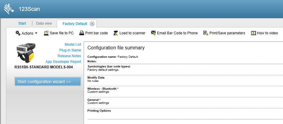 Cloning RS5100 Settings Using 123Scan Utility