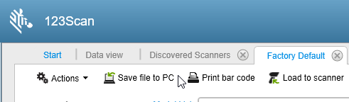 Cloning RS5100 Settings Using 123Scan Utility