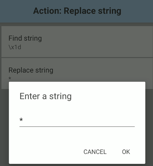 Find and Mark a Group Separator in a Customer Barcode