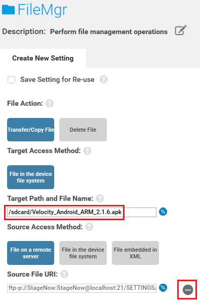 Install Android Package (APK) via StageNow Tool