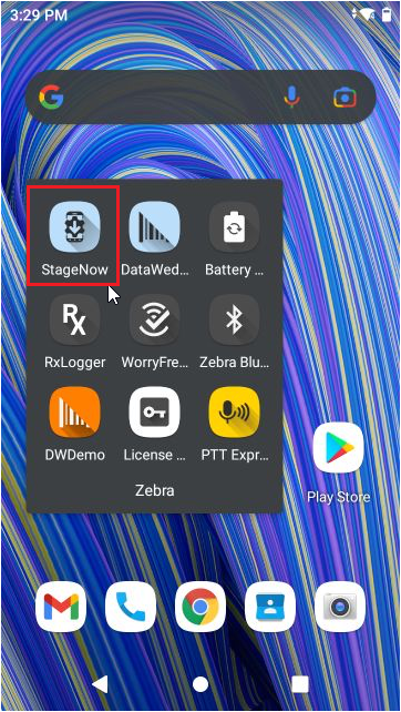 Enable All Wake-Up Sources Using StageNow