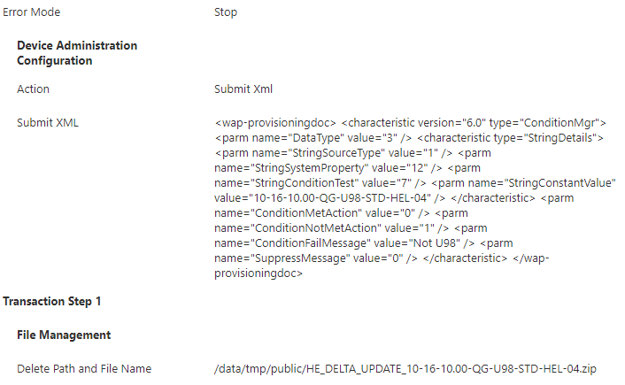 通过 MDM/EMM OEMConfig 删除文件夹或文件