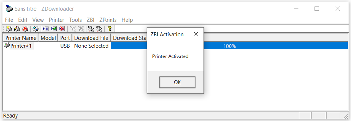 Activating ZBI (Zebra Basic Interpreter)