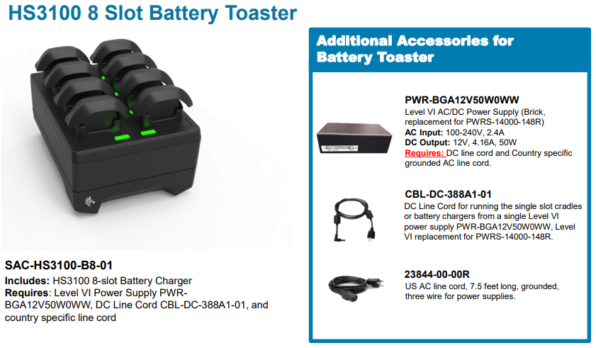 HS3100: Charging and Communication Cable