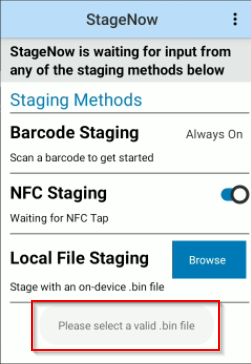 Resolving StageNow Client Error on Android 10+