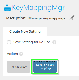 Setting All Keymapping to Default Using StageNow