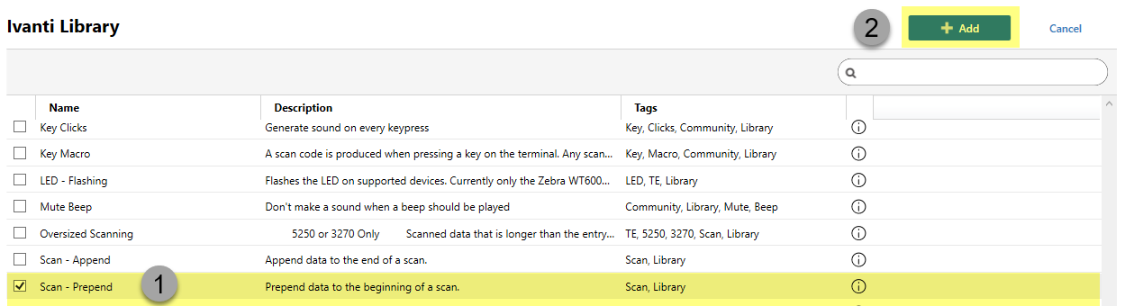 Velocity: Steps to Prepend a File Separator (HEX 1C) to Each Barcode Scan