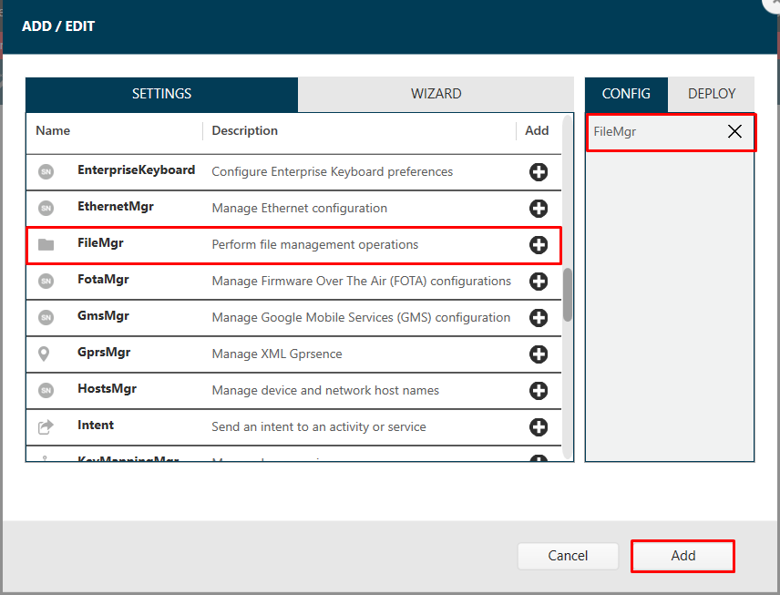 Importing DataWedge Settings Using StageNow