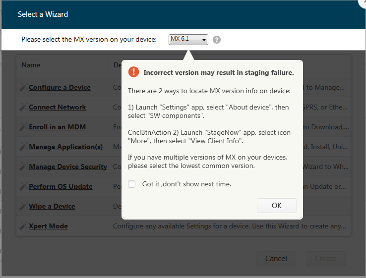 Importación de la configuración de DataWedge mediante StageNow