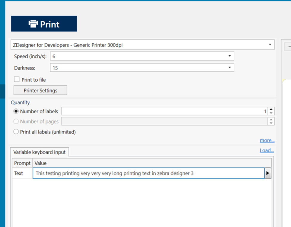 Creating a Field That Will Wrap Text on ZebraDesigner 3