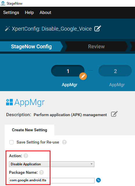 Disable Google Voice Typing Keyboard Using StageNow