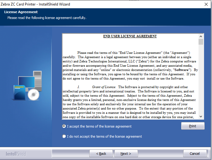 ZC Series Card Printer Driver Installation on Windows
