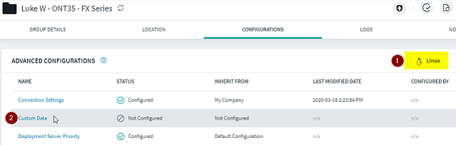 Configura i dati personalizzati in SOTI MobiControl per il lettore RFID ...