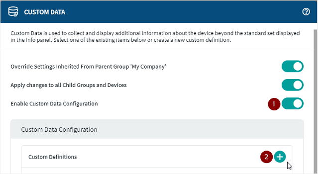 Zebra FX 시리즈 고정형 RFID 리더용 SOTI MobiControl에서 사용자 지정 데이터 구성