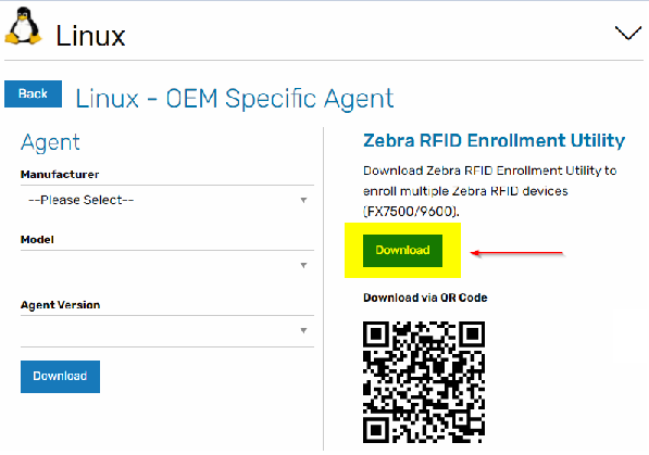 FX 시리즈 고정형 RFID 리더용 Zebra RFID 등록 유틸리티
