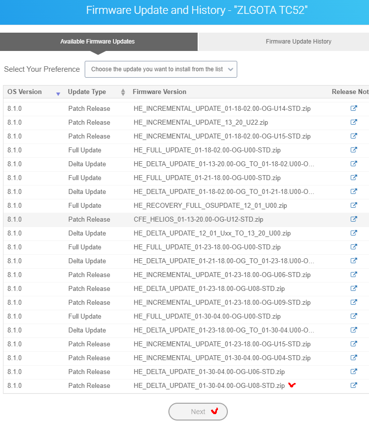 Implementa l'aggiornamento Zebra LifeGuard OTA tramite SureMDM (42Gears)