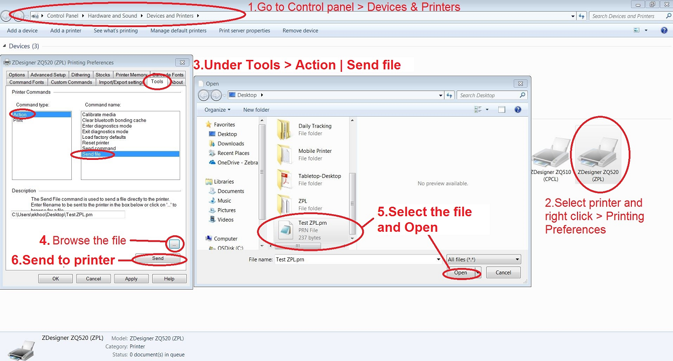 Drucken von Intermec Programming Language (IPL) mit Zebra -Druckern