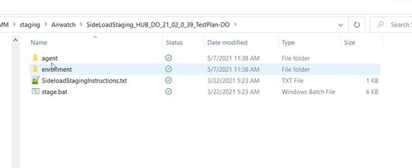Enrolling Workspace ONE (AirWatch) via StageNow