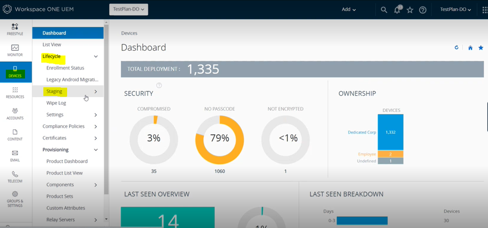 Enrôlement de Workspace ONE (AirWatch) via StageNow