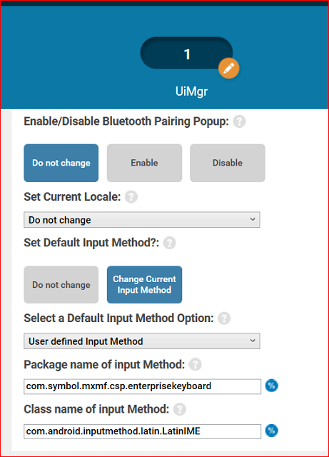 StageNow: imposta Enterprise Keyboard come tastiera predefinita