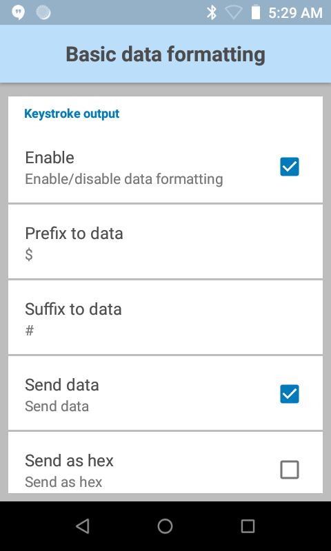 DataWedge で RFID 入力プラグインの BDF および ADF 設定を構成する