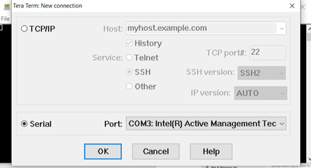 양방향 응용 프로그램(Tera Term VT)을 사용하여 Bluetooth를 통해 프린터 경고 받기