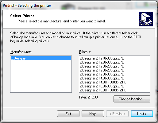 Utilidades de configuración de Zebra : instale un controlador USB o un ...