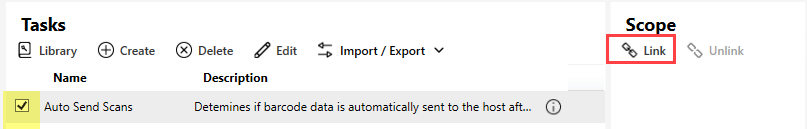 Velocity - 5250 Emulation - 스캔한 데이터를 호스트에 자동으로 보내기