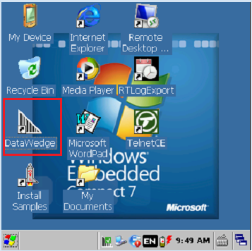 Windows CE 7.0 장치용 DataWedge에서 Enter 키 구성