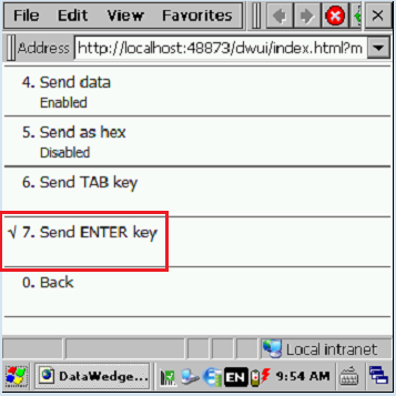 Configure Enter Key in DataWedge for Windows CE 7.0 Devices