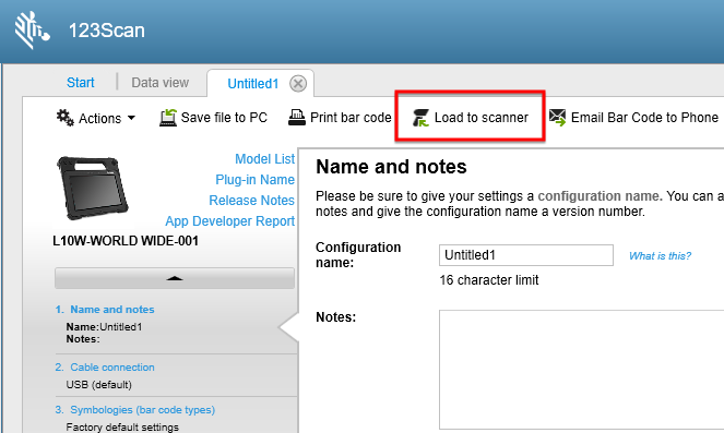 Configurar o L10 Windows Scanner com o Zebra Scan Engine
