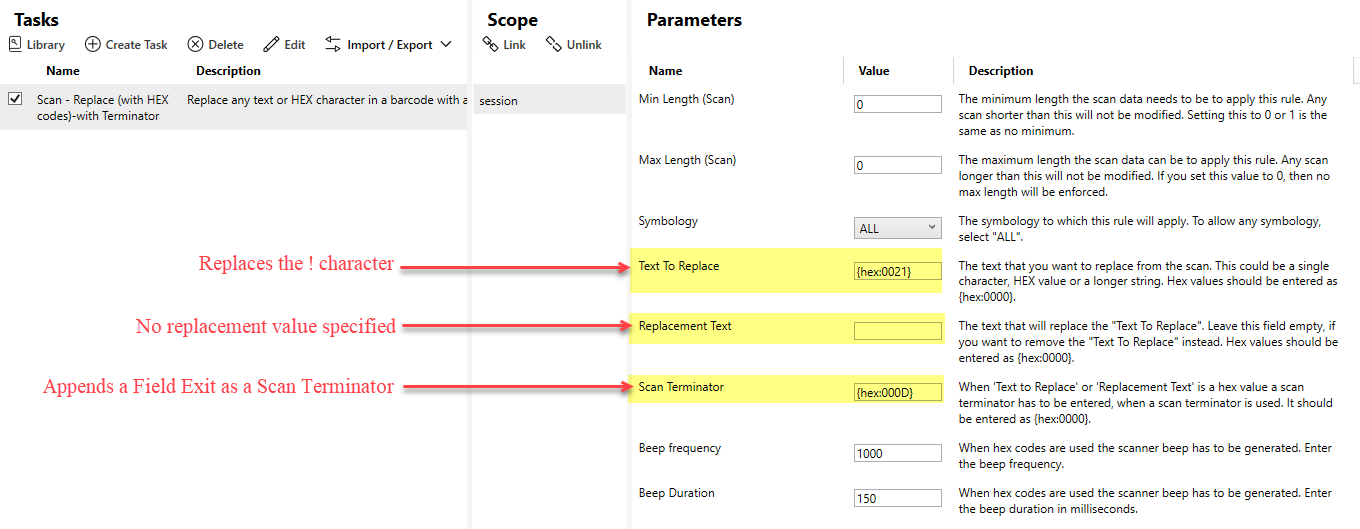 Velocity: Method to Scan Barcode to Send a Field Exit for 5250 Emulation
