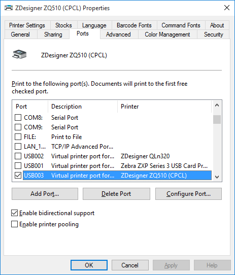 Configuración de Bluetooth de Windows 10 con impresoras Zebra