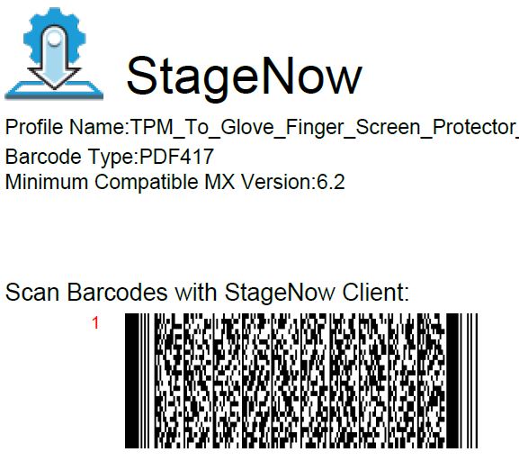 Stellen Sie den Touchpanel-Modus mit dem StageNow-Tool ein