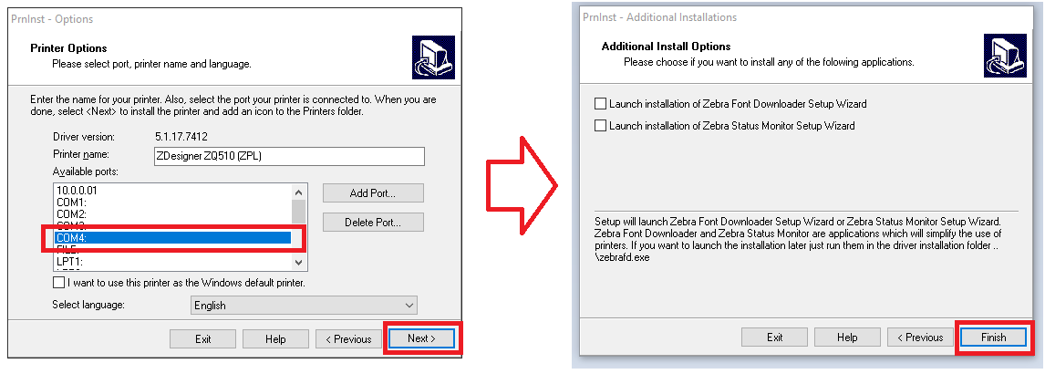 Setup ZQ5XX With Battery Eliminator Vehicle Cradle to Print from Windows OS