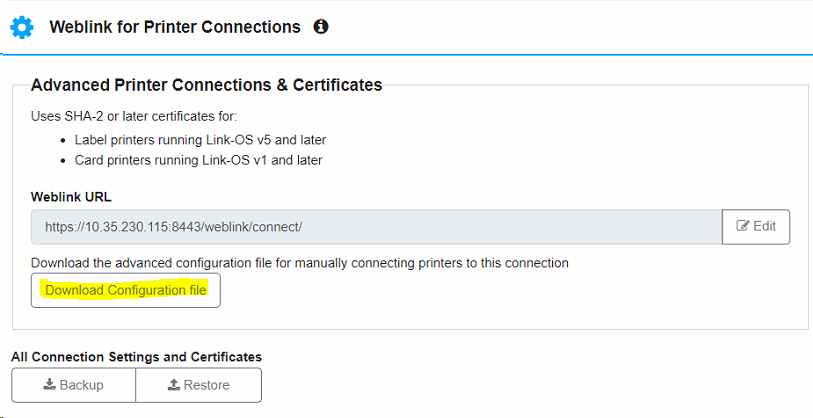 PPME: Using Configuration File to Connect Printers to PPME Instance
