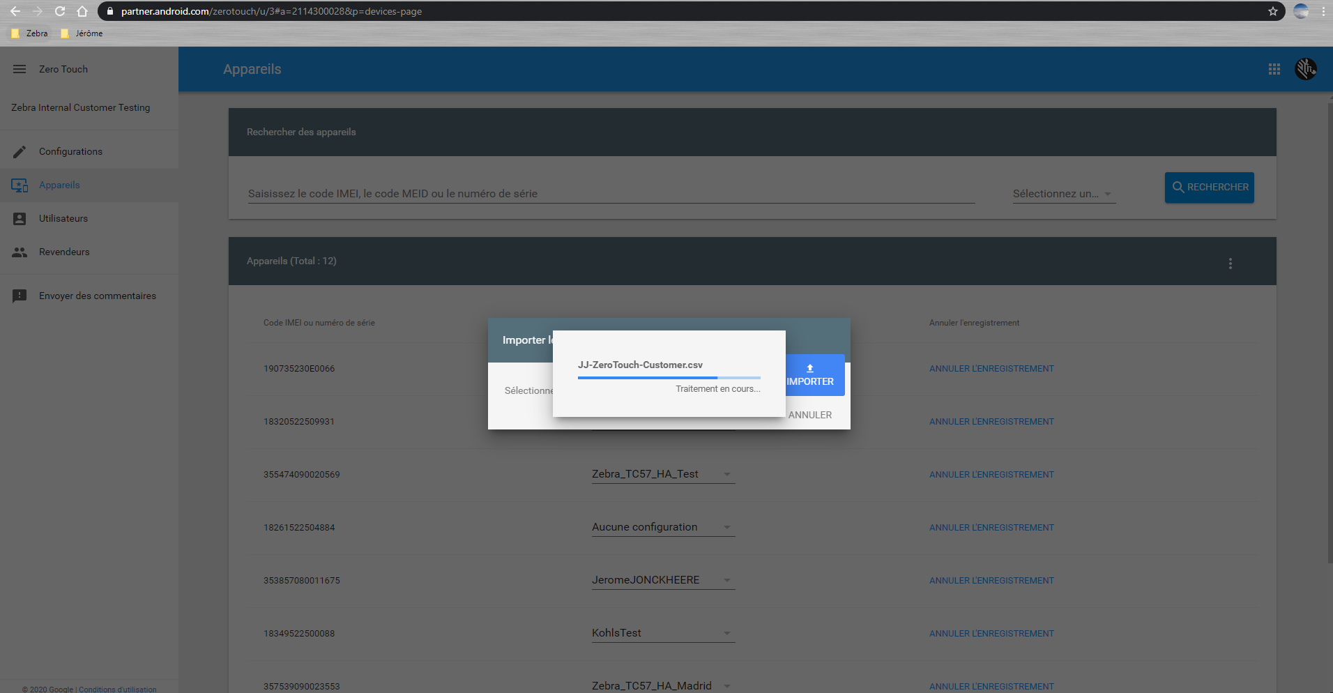 Habilitando o Android Zero Touch para dispositivos Zebra Technologies