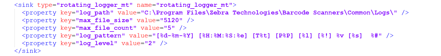 Enable Logs on CoreScanner