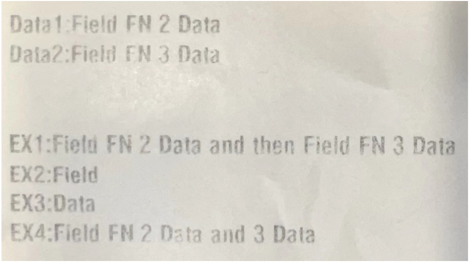 FE Instructions In ZPL